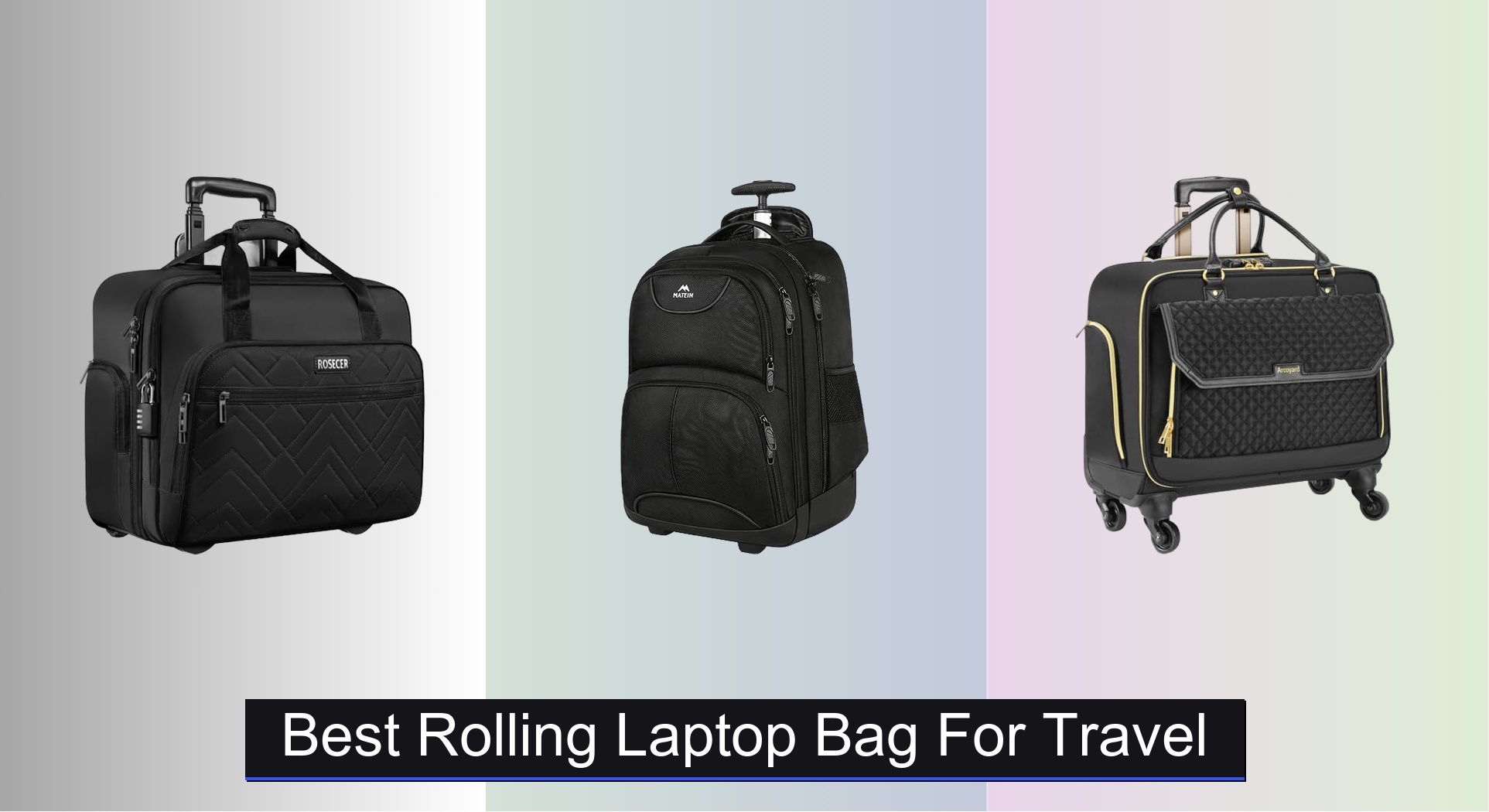8 Best Rolling Laptop Bags for Travel in 2025